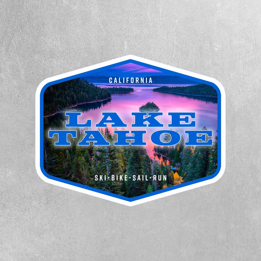 Lake Tahoe Sticker | Lake Tahoe CA Decal - Etsy