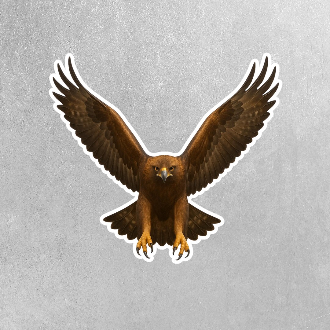 Golden Eagle Sticker | Golden Eagle Decal | Golden Eagle Stickers - Etsy