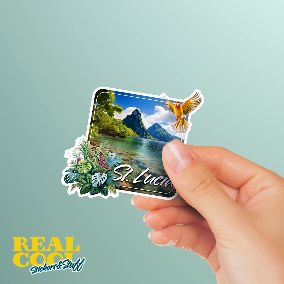 St. Lucia Sticker Saint Lucia Sticker - Etsy