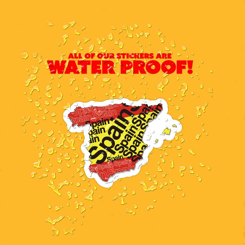 Spain Sticker Spain Decal Espana Sticker | Etsy