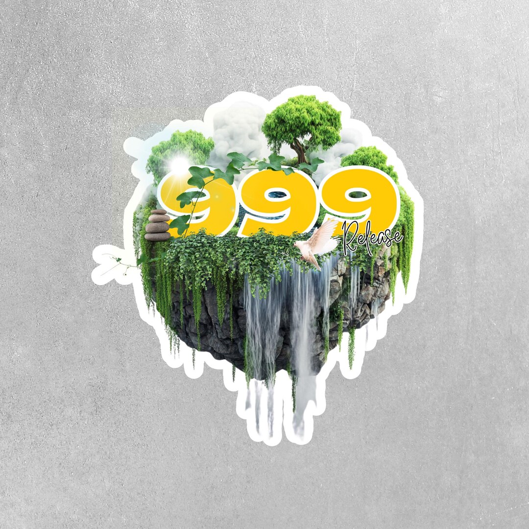 Angel Numbers Sticker - 999 Aura Sticker - Spiritual Decor - Numerology ...