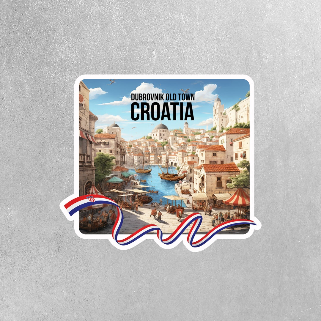 Dubrovnik Old Town Sticker | Croatia Sticker | Medieval City Sticker - Etsy