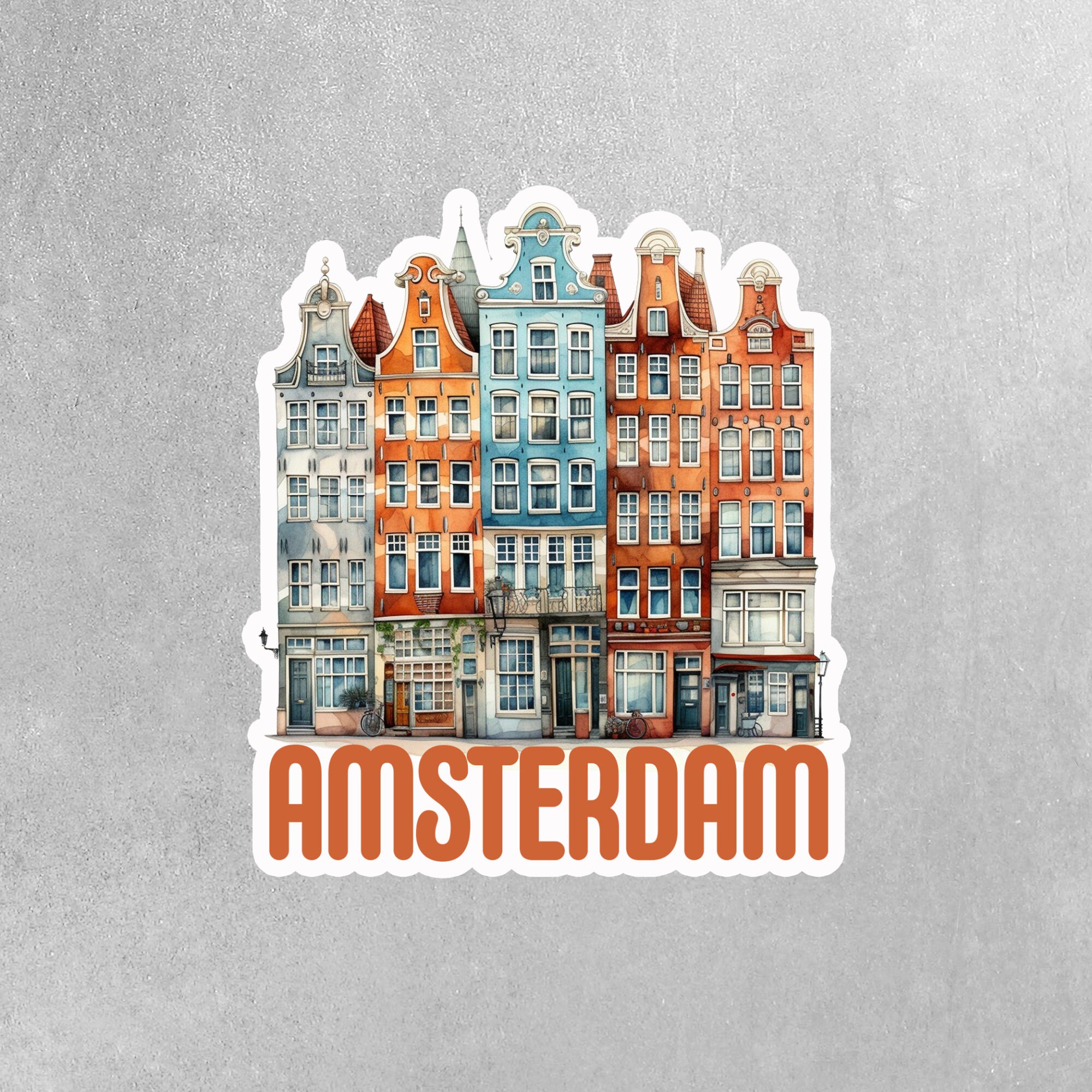 Amsterdam Sticker | Amsterdam Buildings Sticker | the Netherlands ...