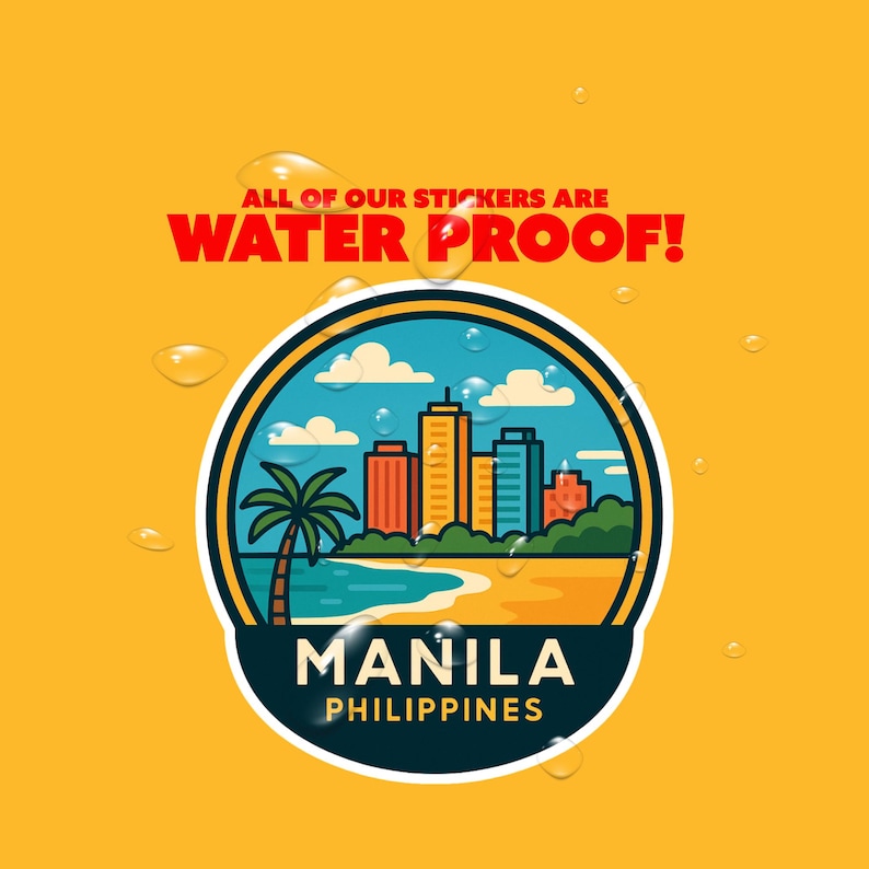 Manila Philippines Sticker | Manila Philippines Decal | Philippines ...