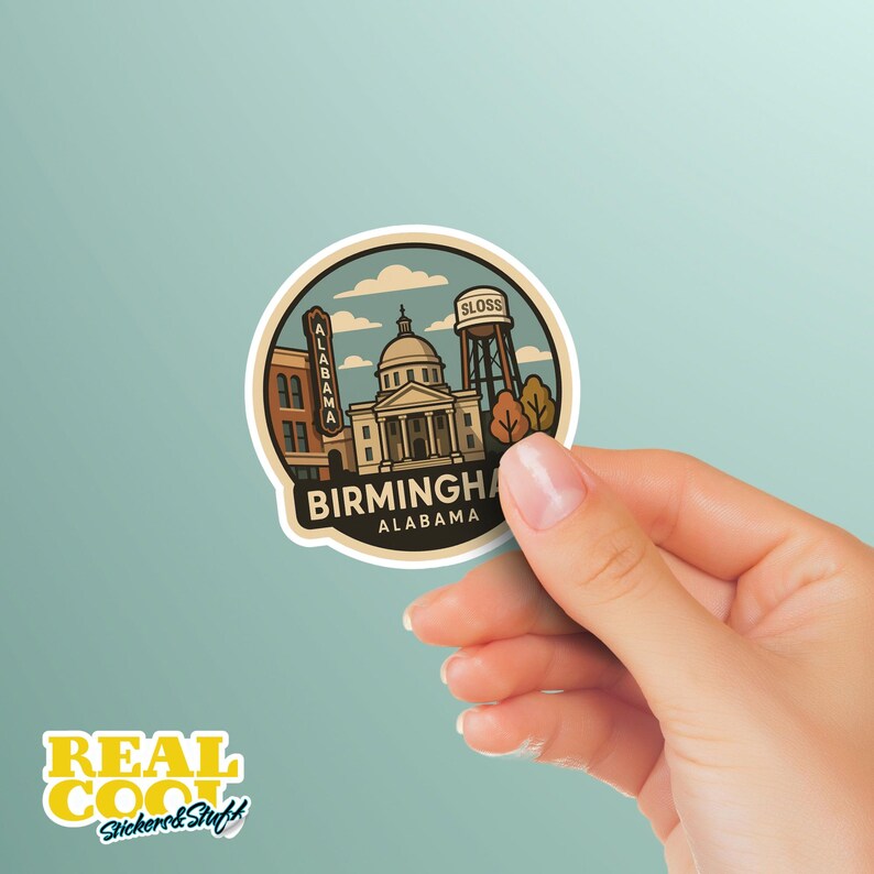 Birmingham Sticker | Birmingham Alabama Travel Decal | Birmingham ...