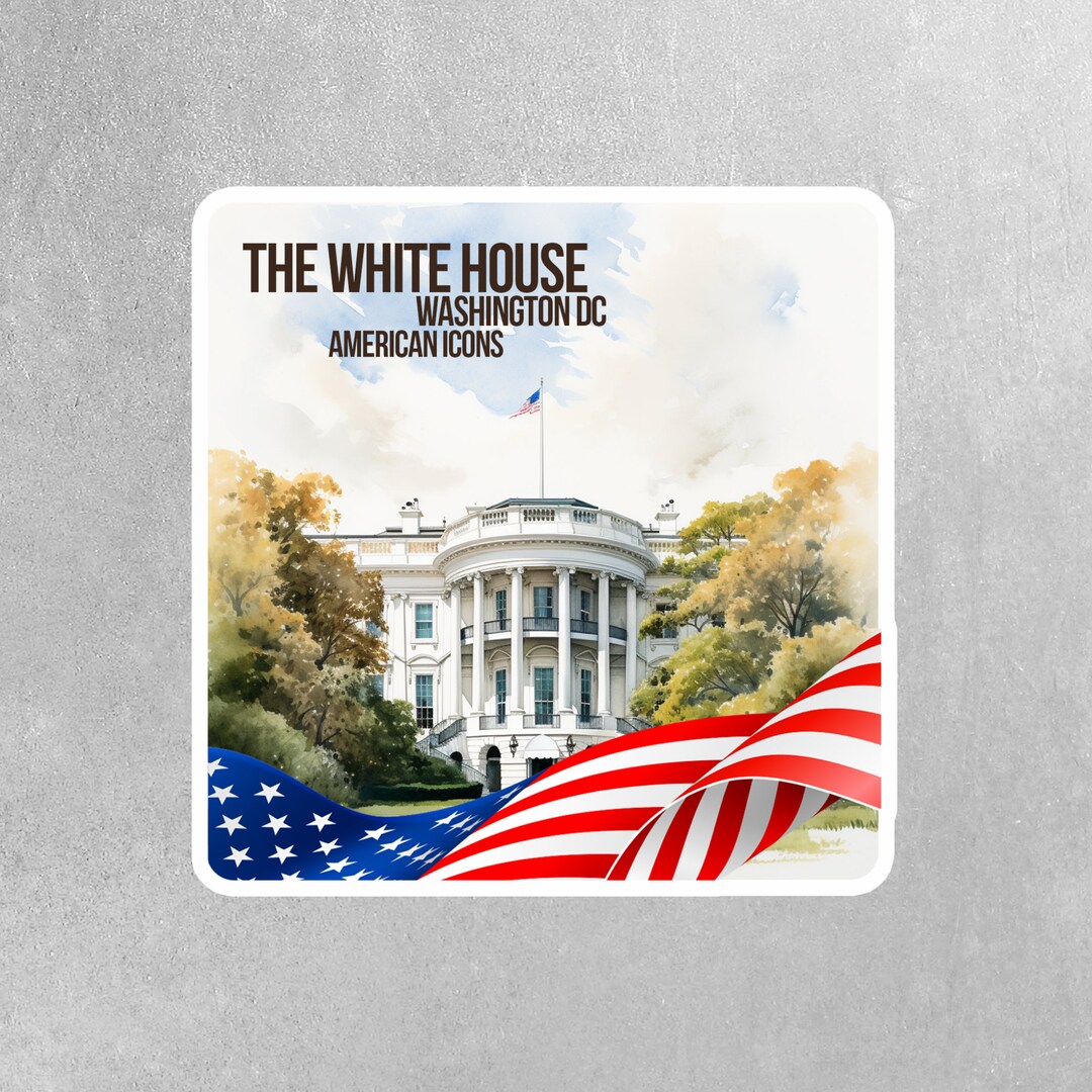 White House Sticker | Washington DC Sticker | DC Stickers - Etsy