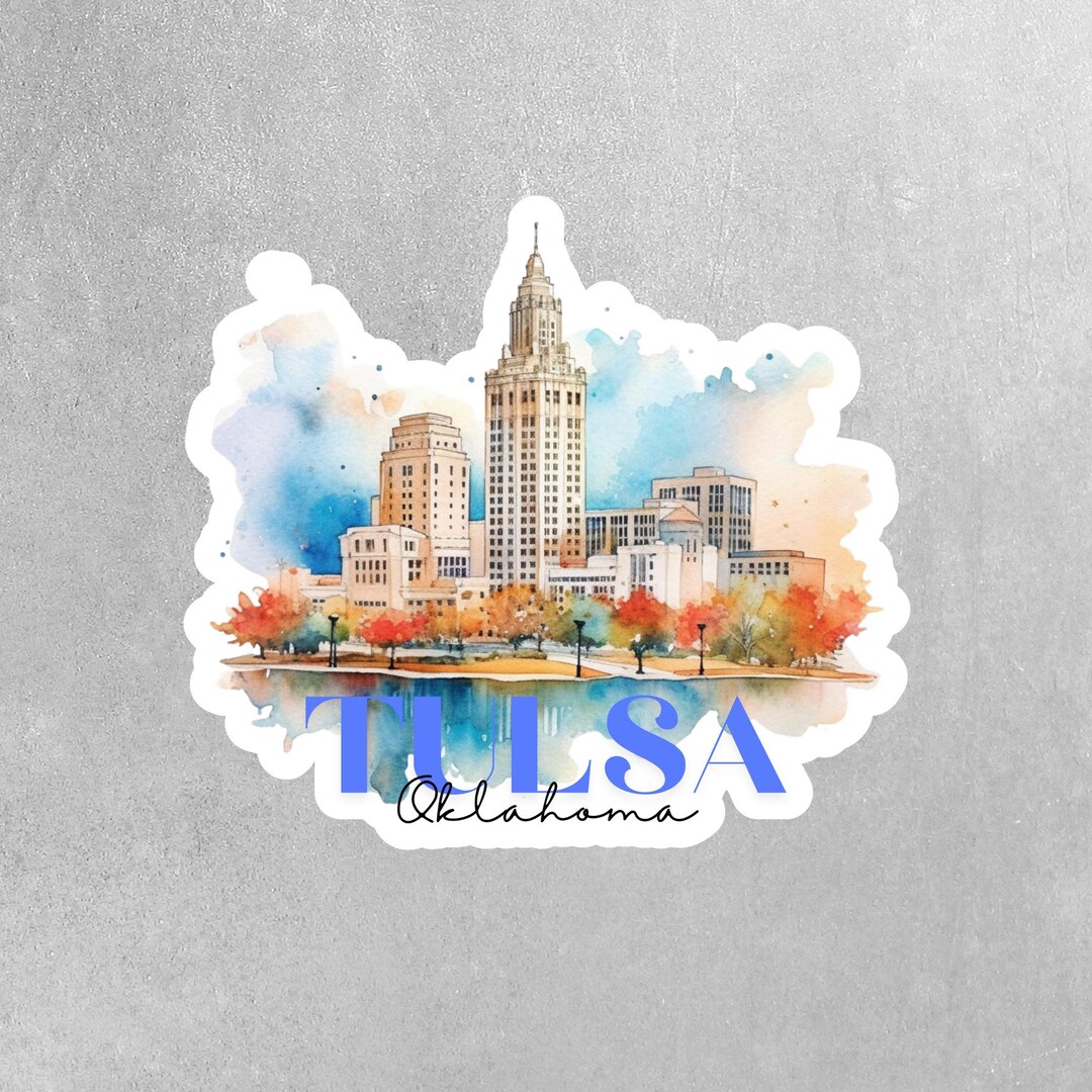 Tulsa Sticker - Tulsa Oklahoma Sticker - Oklahoma Decal - Etsy