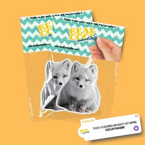 Arctic Fox Sticker | White Fox Sticker | Fox Decal - Etsy