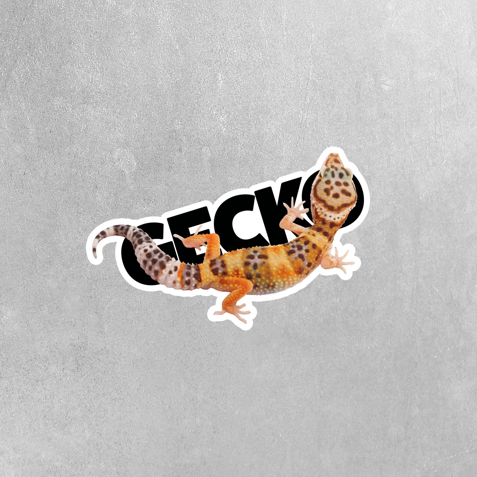 Gecko Sticker Gecko Stickers Leopard Gecko Decal | Etsy