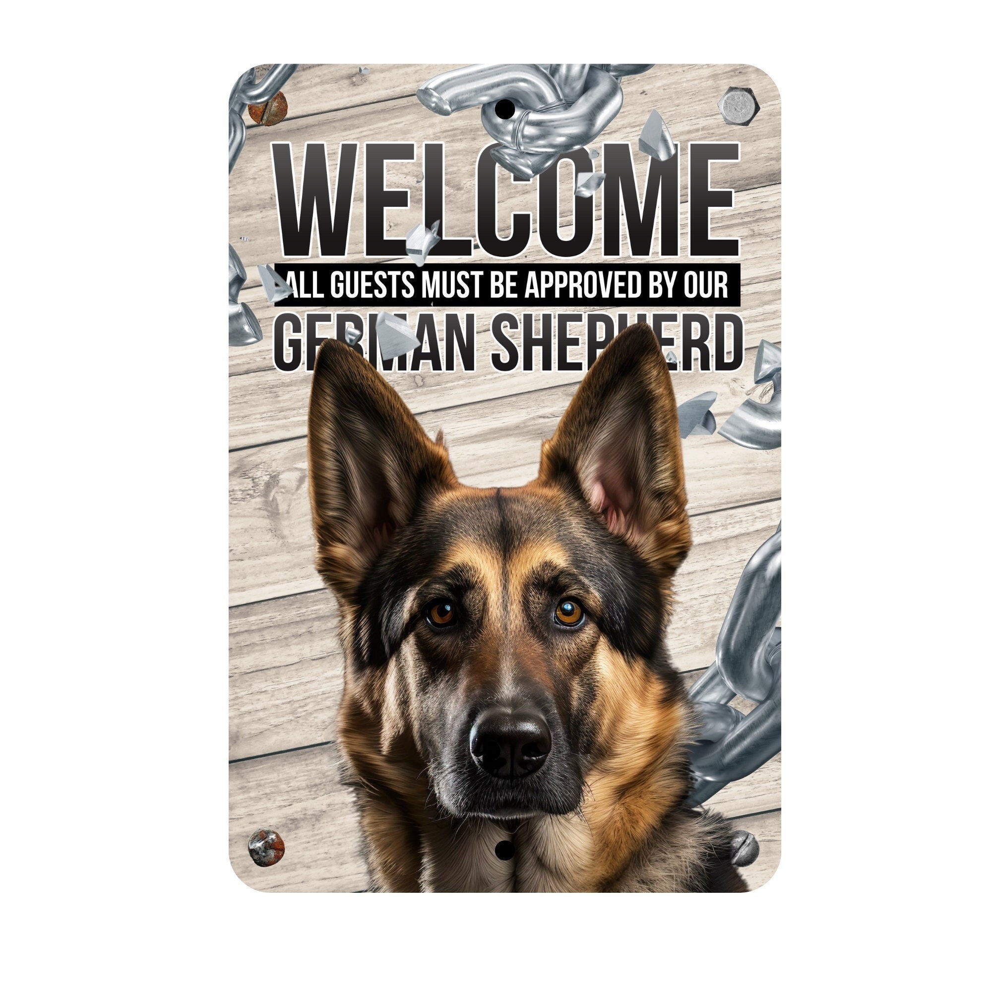 German Shepherd Welcome Sign German Shepherd Sign - Etsy