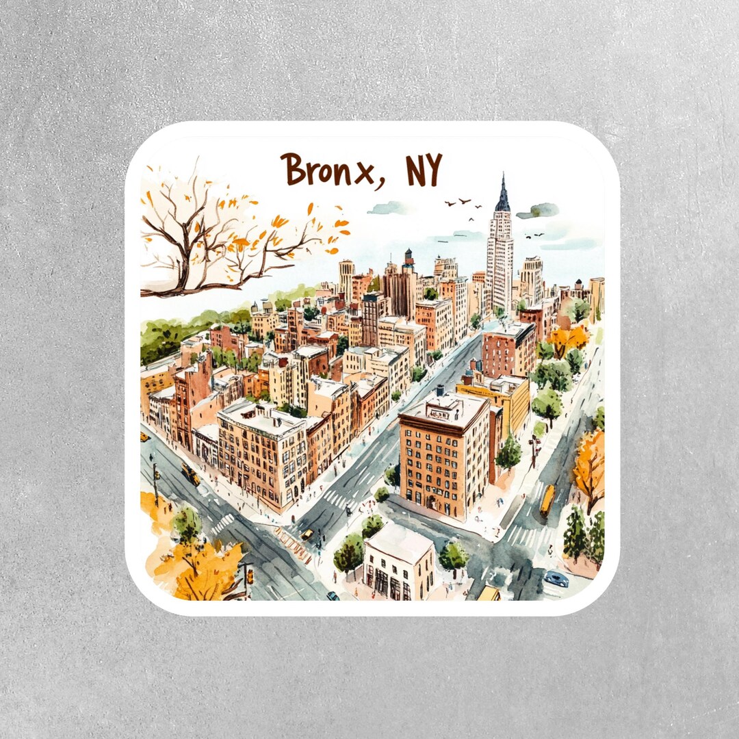 Bronx Sticker | Bronx New York Sticker | Vinyl Decal for Home & Car ...