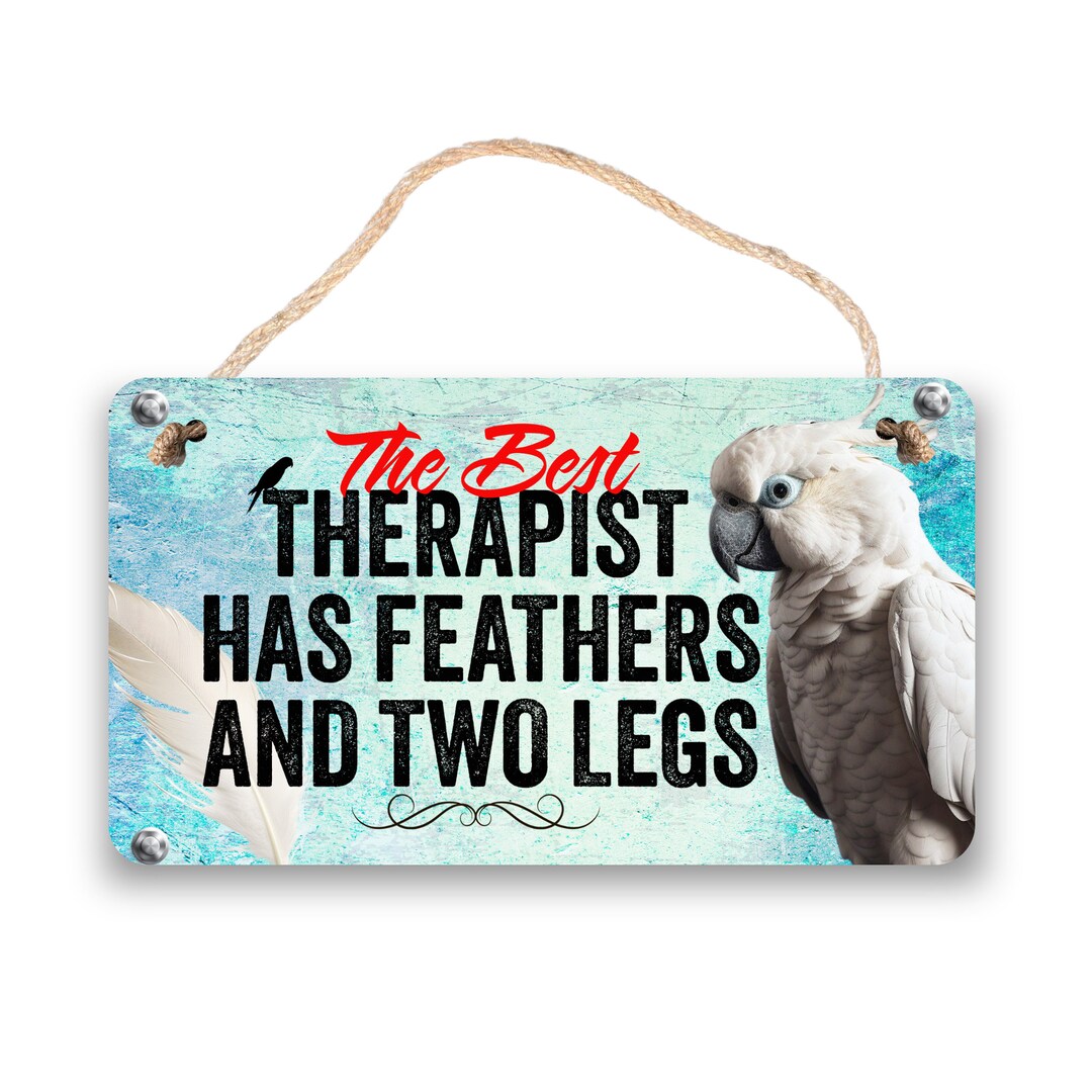 Cockatoo Sign | Cockatoo Therapy Sign | Cockatoo Parrot Sign - Etsy