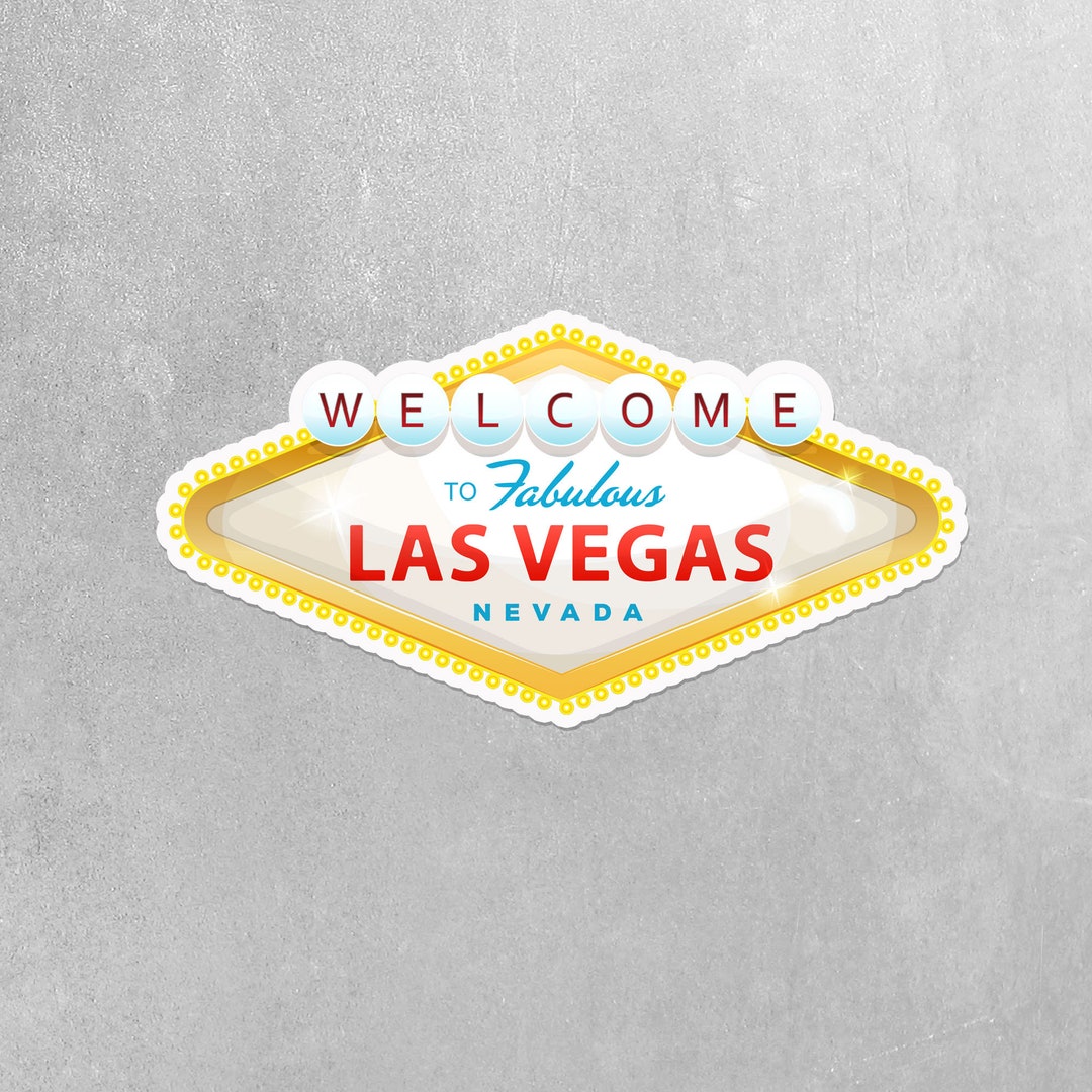 Las Vegas Sticker | Vegas Sticker | Las Vegas Sign Sticker - Etsy