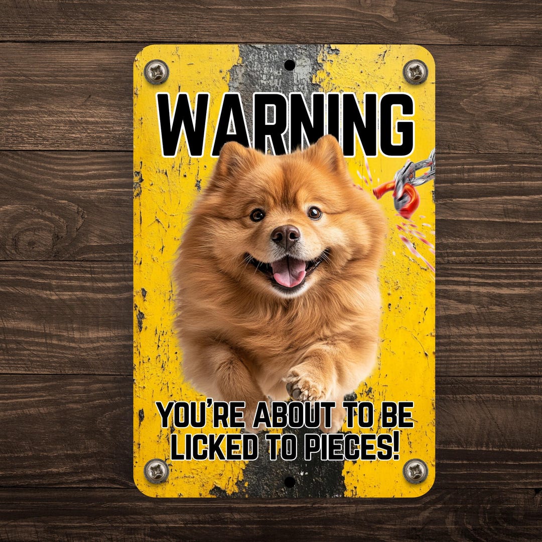 Chow Warning Sign | Funny Dog Warning Sign | Chow Sign - Etsy