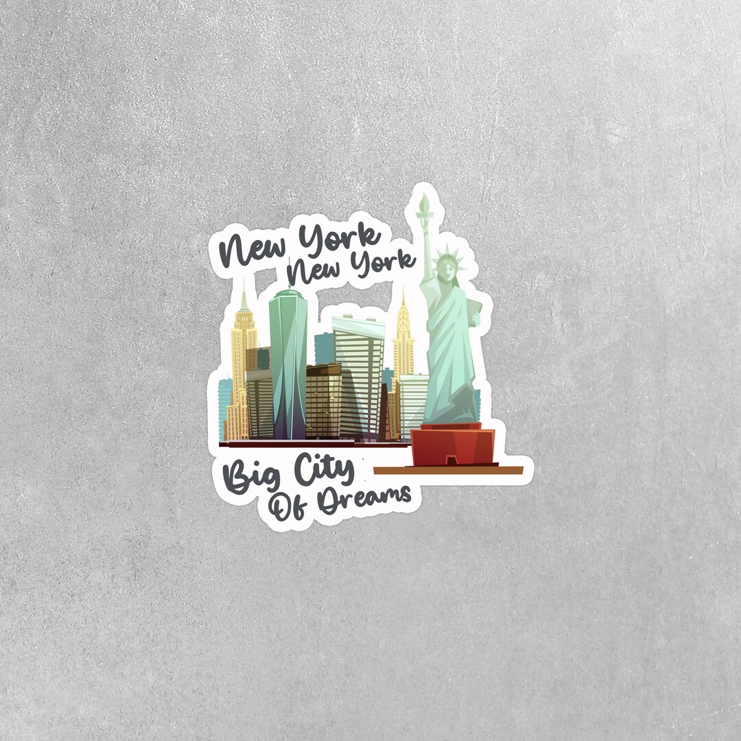 New York Sticker | New York New York Sticker | NY Stickers - Etsy