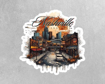 Nashville Tennessee Sticker Set - Etsy