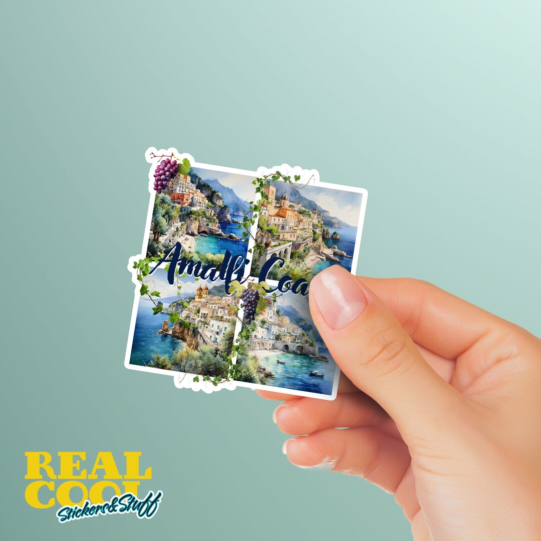 Amalfi Coast Italy Sticker Amalfi Coast Decal Italy Sticker - Etsy