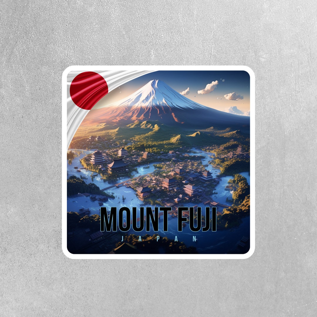 Mount Fuji Sticker | Japan Sticker - Etsy