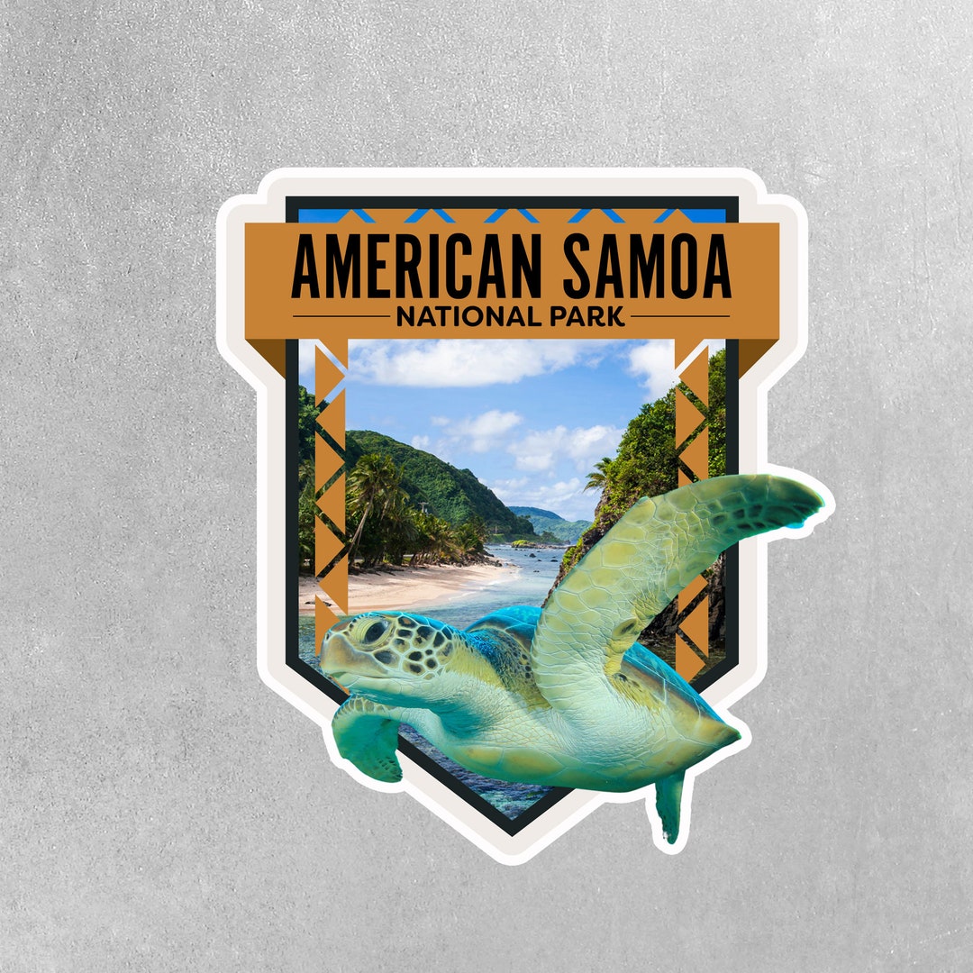 American Samoa National Park Sticker | American Samoa Sticker ...