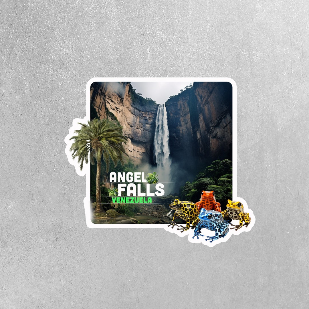 Angel Falls Sticker | Venezuela Sticker | Angel Falls Decal - Etsy