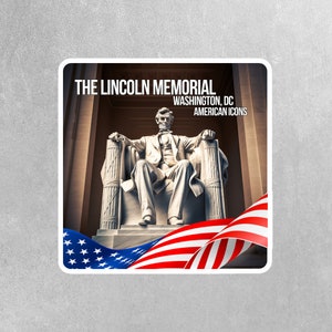 Lincoln Memorial Sticker | Washington DC Sticker | DC Stickers - Etsy