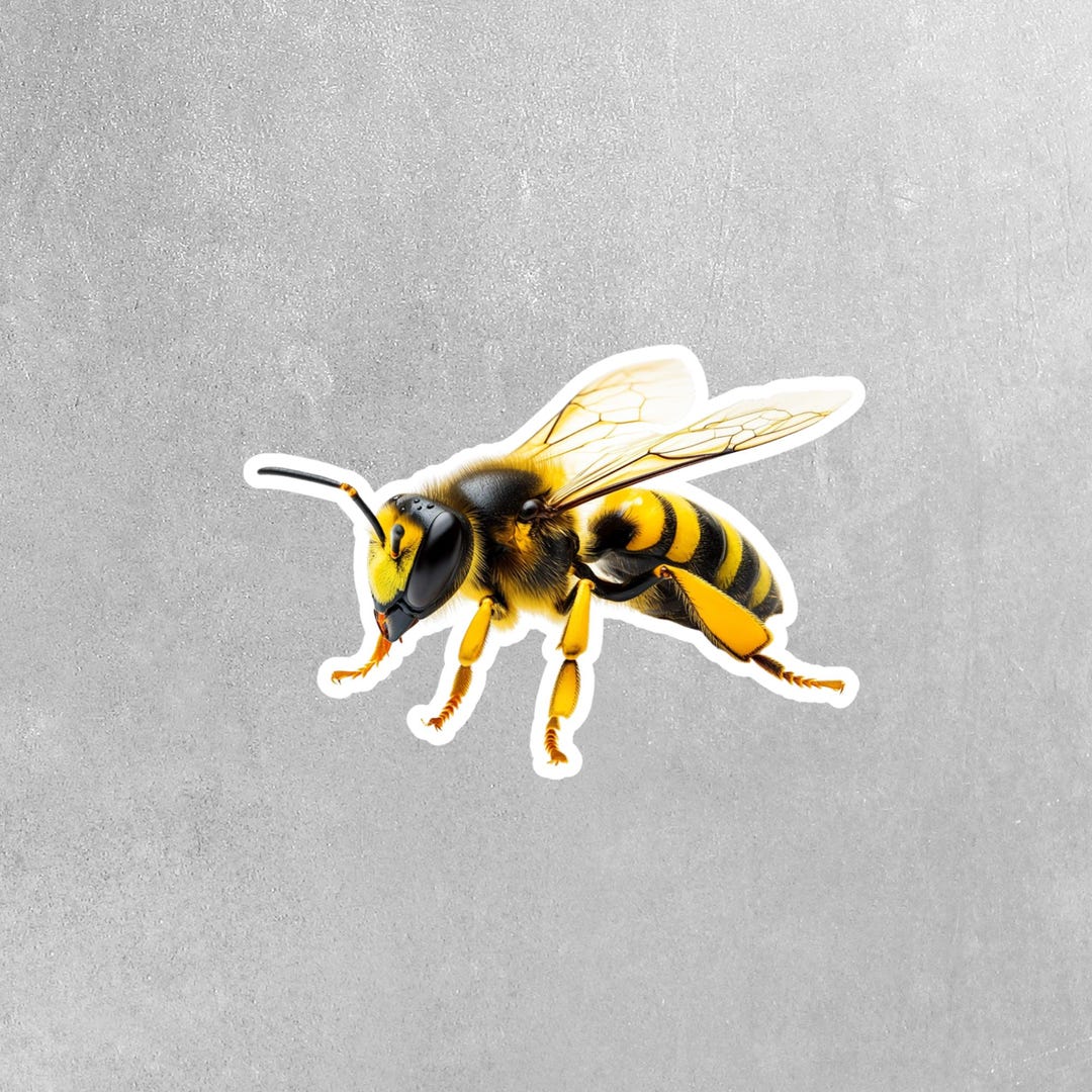Hornet Sticker - Hornet Decal - Water Bottles & Home Decor - Insect Art ...