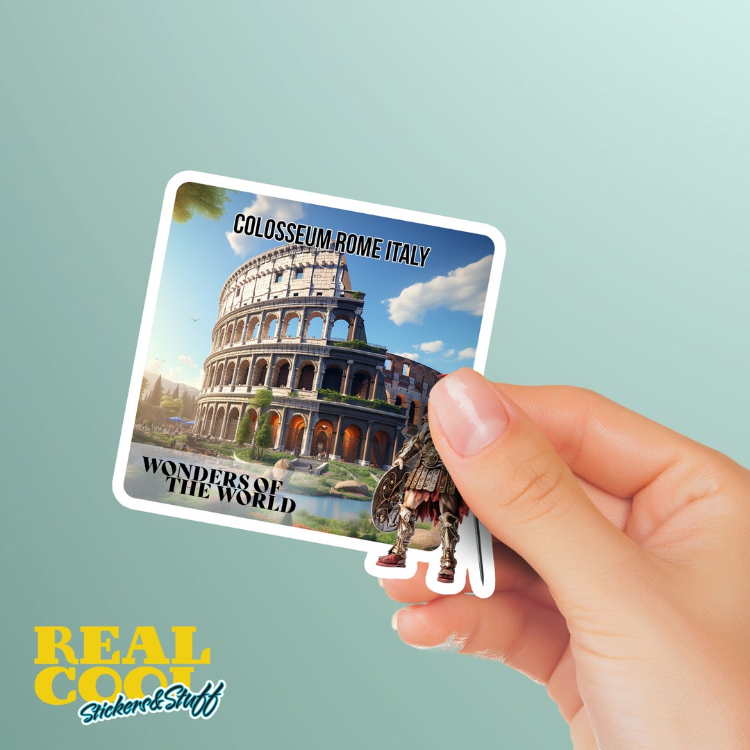 Rome Sticker Rome Colosseum Sticker Italy Stickers Wonders of the World ...