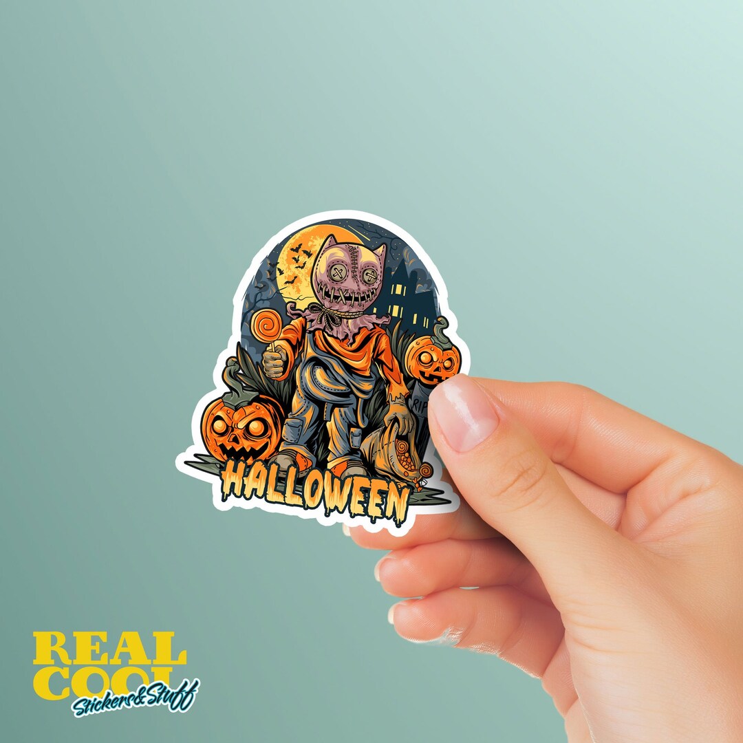 Halloween Stickers | Trick or Treat Sticker | Halloween Decor - Etsy
