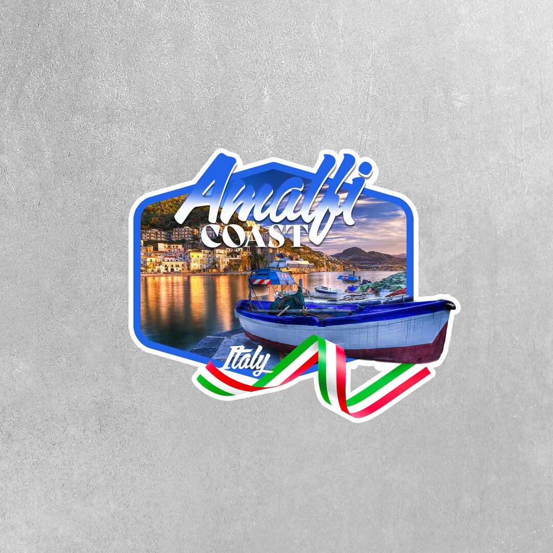 Amalfi Coast Italy Sticker | Amalfi Coast Sticker | Italy Sticker - Etsy