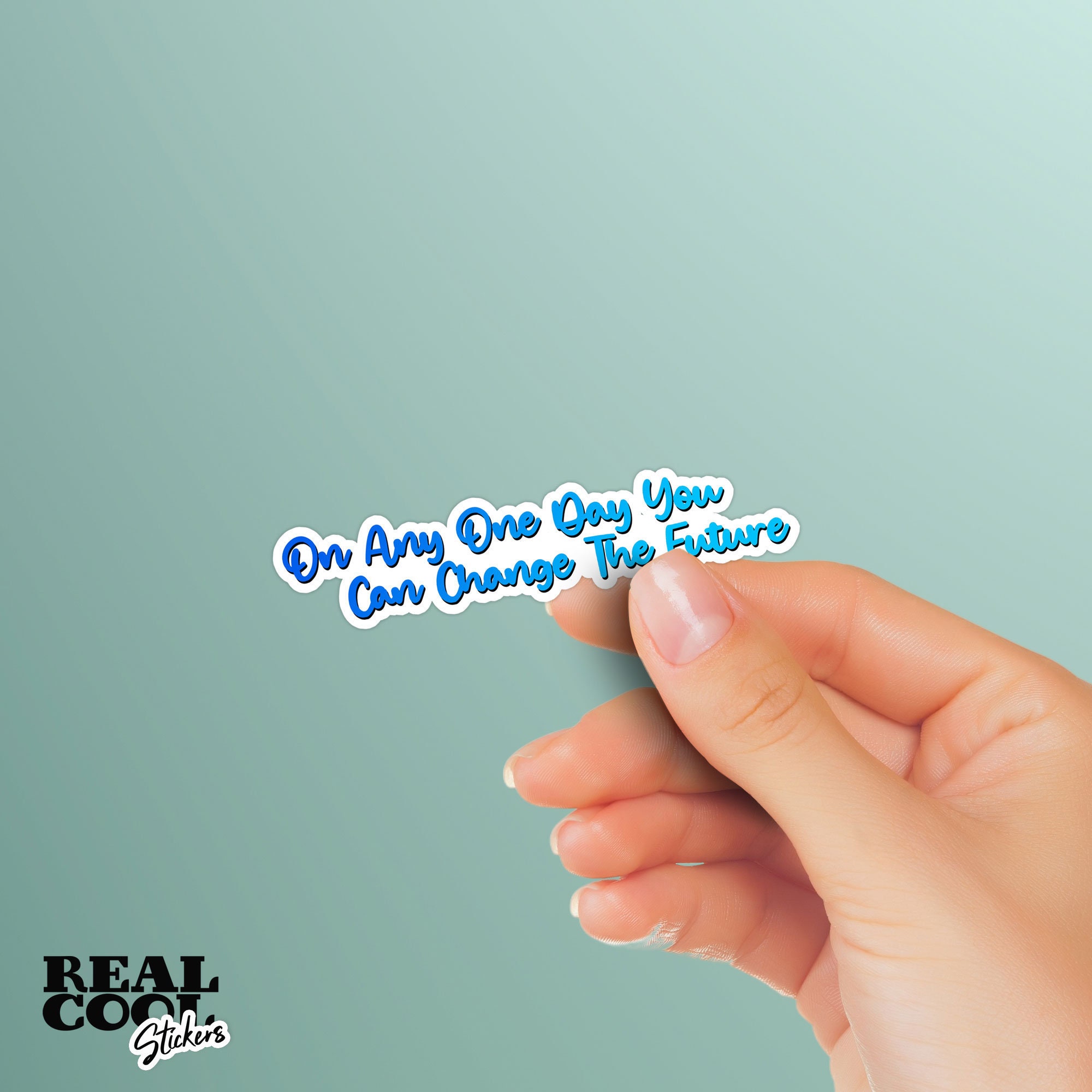 Motivational Sticker Change The Future Stickers | Etsy