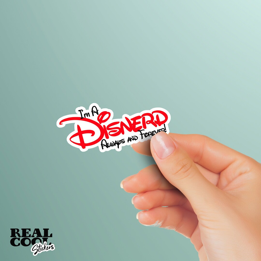 Disnerd Sticker Disney Nerd Decal Disnerd Decals - Etsy