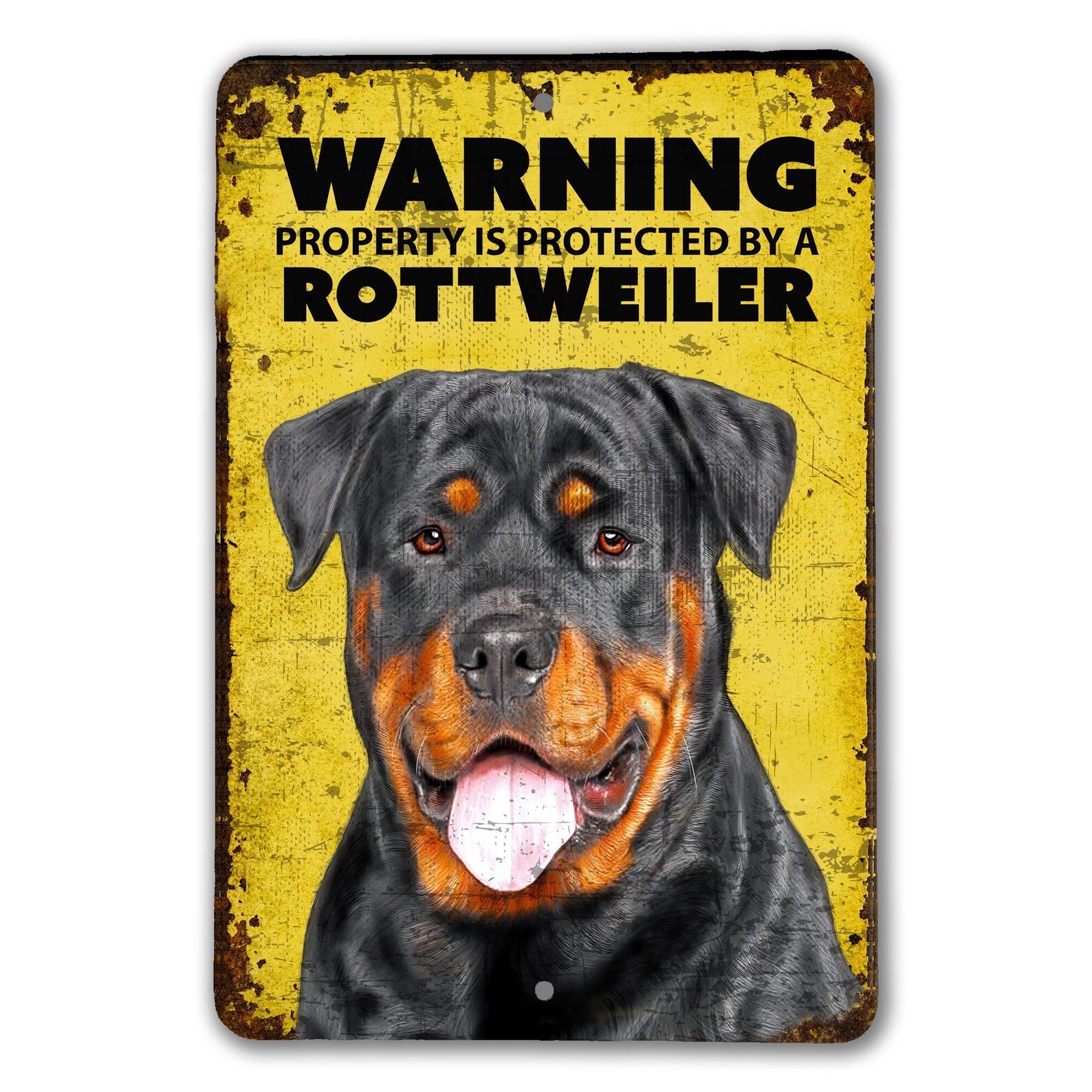 Warning Rottweiler Sign Dog Warning Sign Rottweiler Sign - Etsy