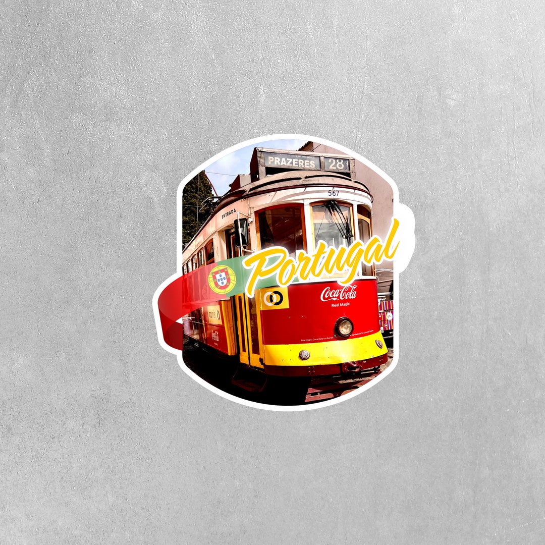 Portugal Trolly Sticker - Lisbon Stickers - Portugal Stickers - Etsy