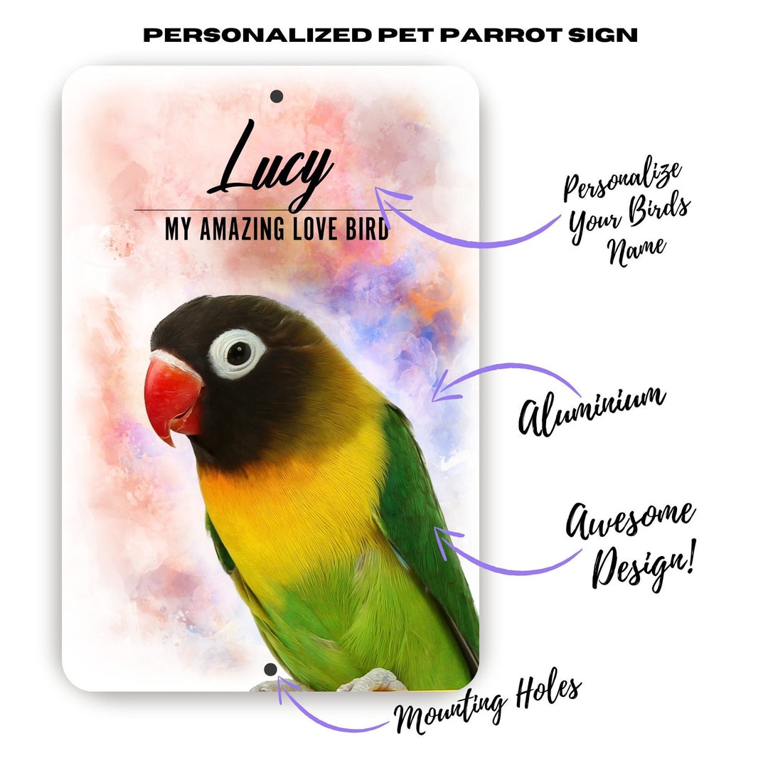 Personalized Love Bird Sign | Personalized Name Love Bird Sign - Etsy