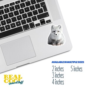 Arctic Fox Sticker | White Fox Sticker | Fox Decal - Etsy