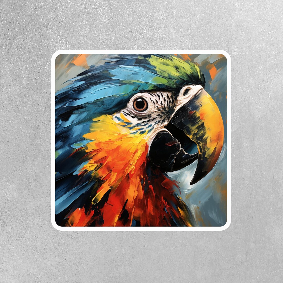 Macaw Sticker | Parrot Stickers | Macaw Decal - Etsy