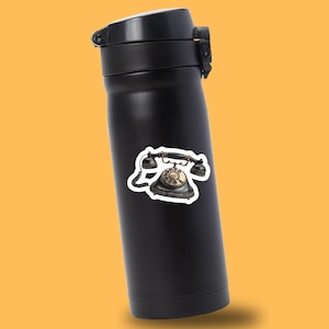 Vintage Telephone Sticker - Old Fashioned Phone Sticker - Phone Decal ...