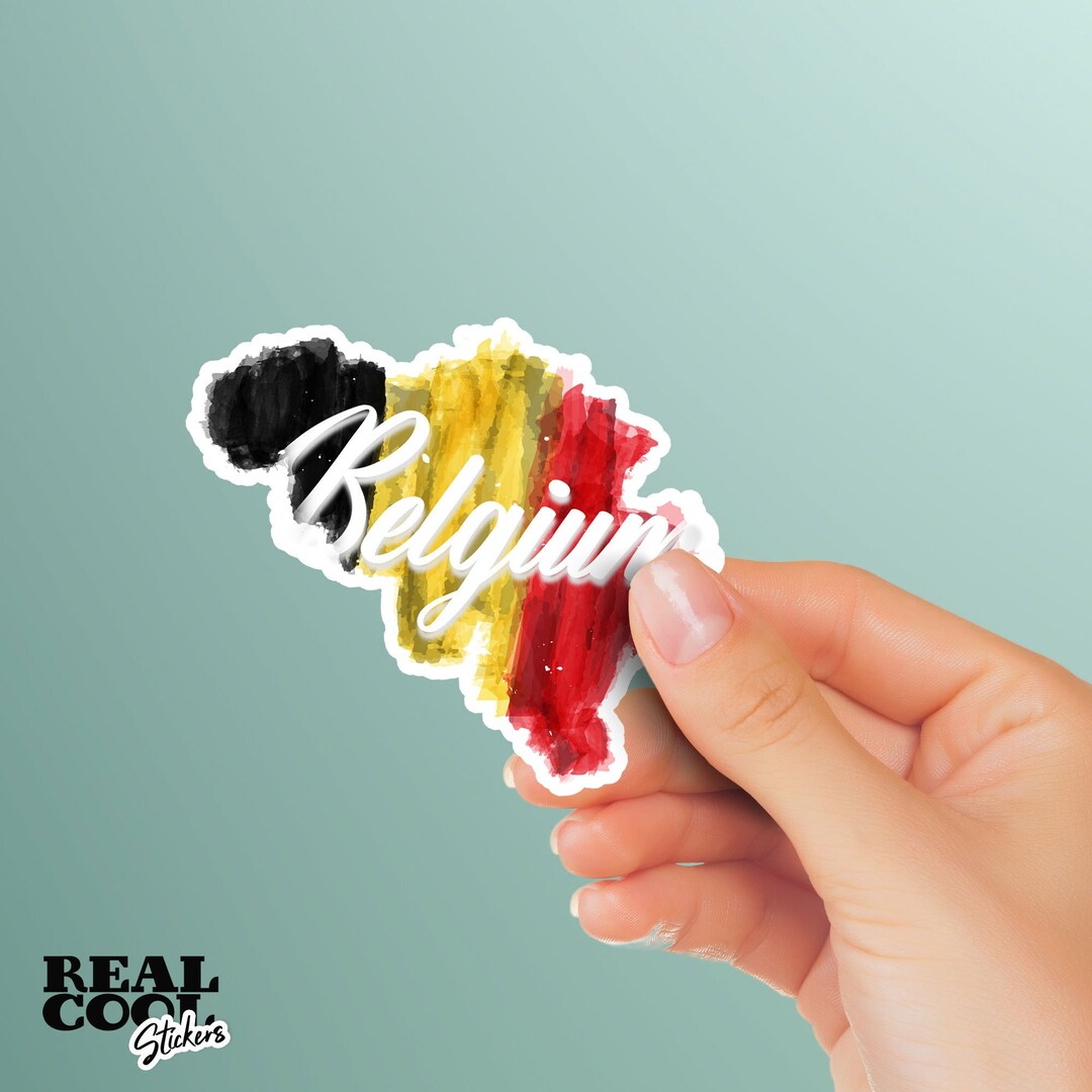 Belgium Sticker Belgium Decal Belgium Flag Sticker - Etsy