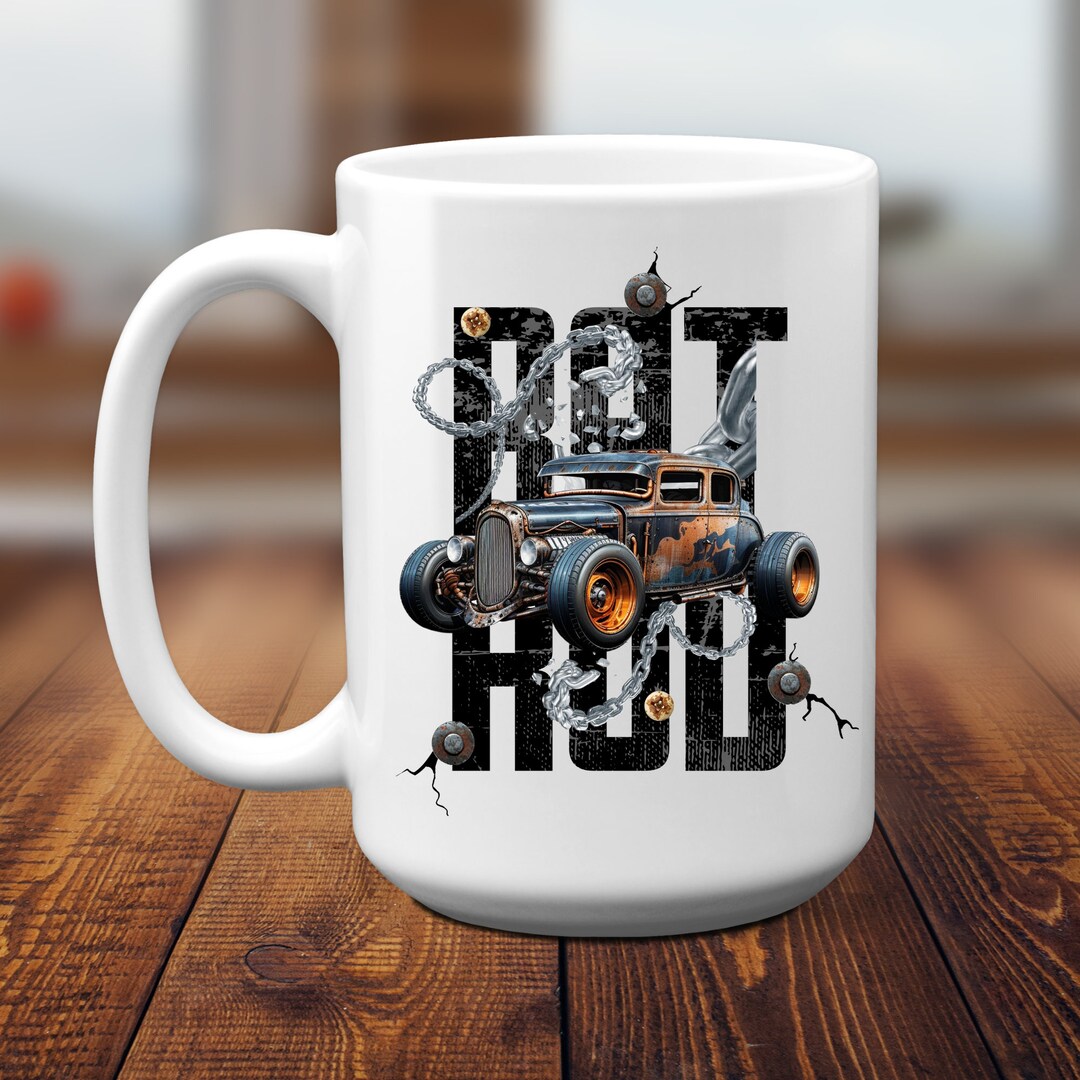 Rat Rod Mug | Rat Rod Coffee Mug | Rat Rod Graphic Mug - Etsy