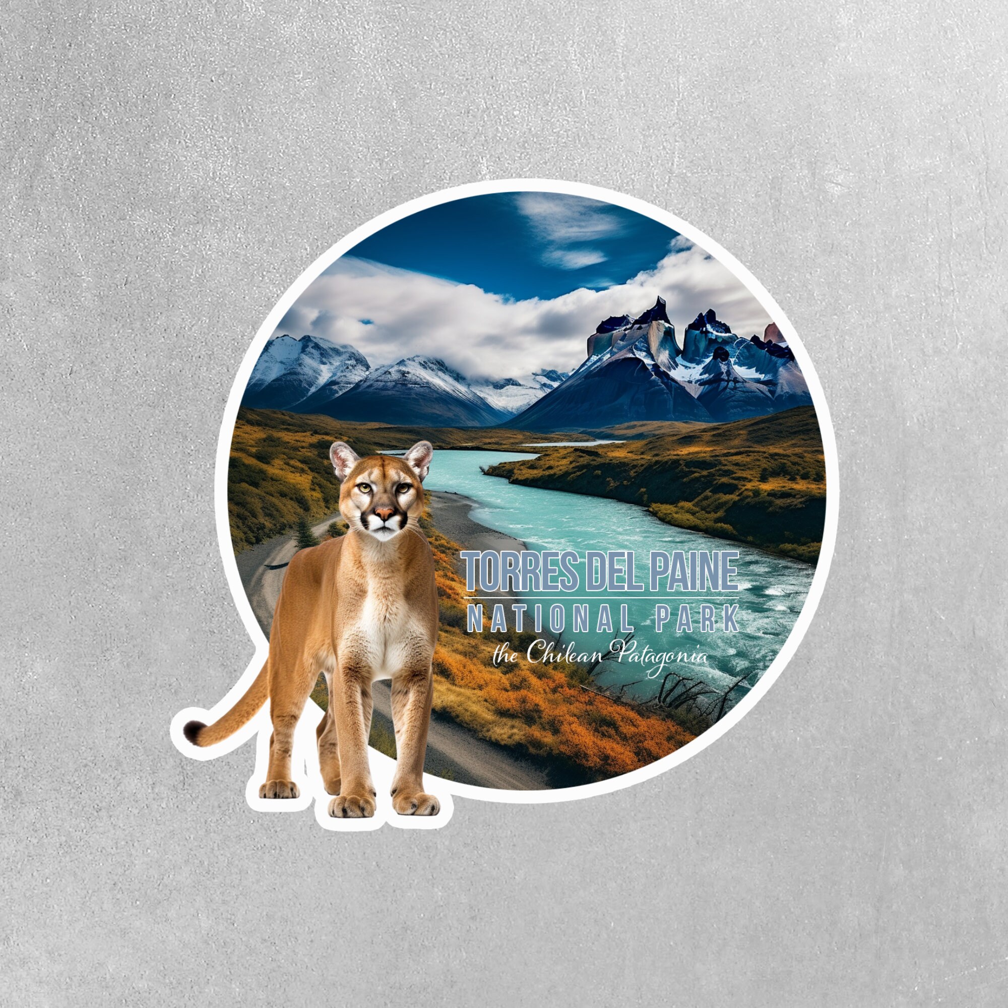 Torres Del Paine National Park | Chilean Patagonia Sticker | Chile ...