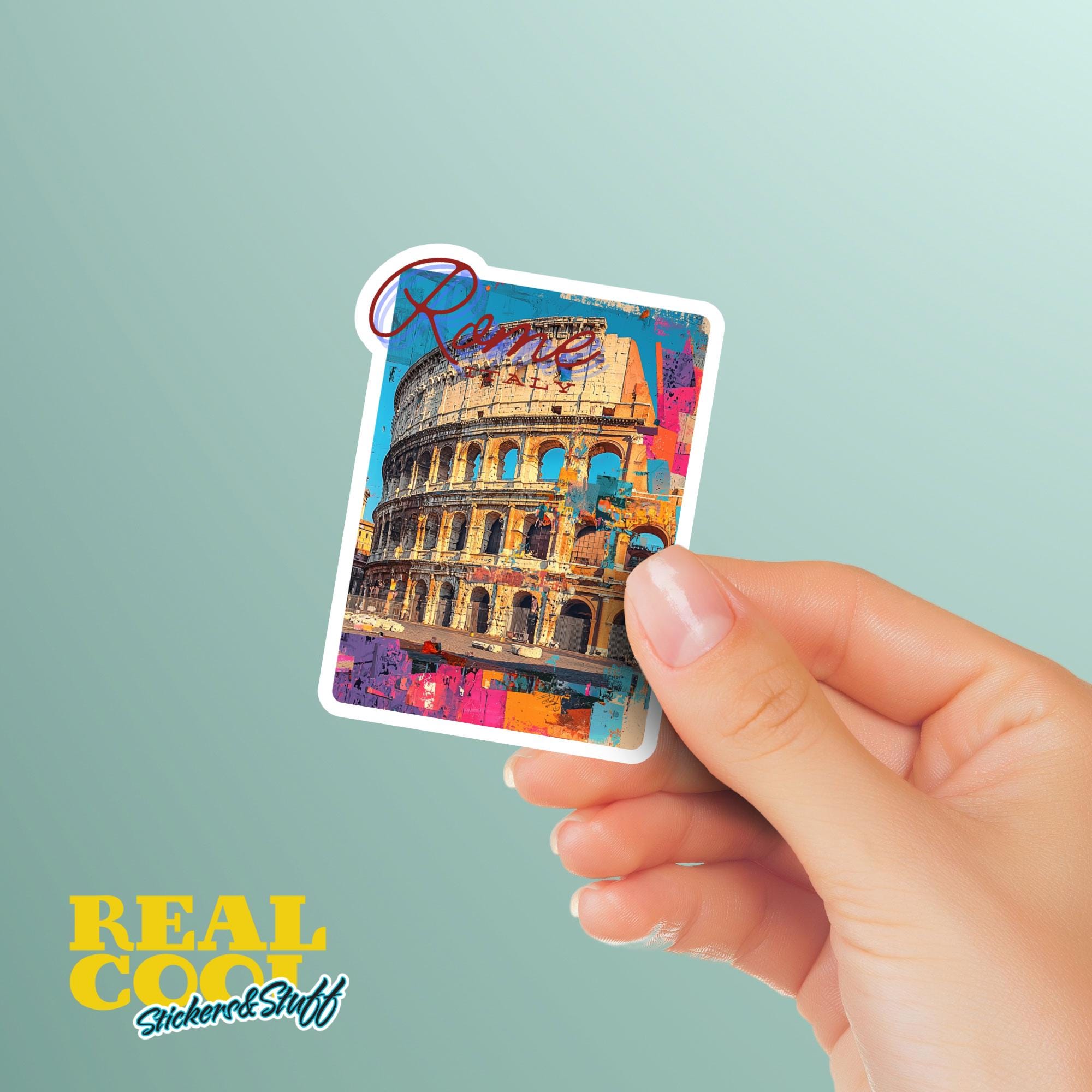 Rome Sticker - Vintage Design Rome Sticker for Travelers & Collectors ...