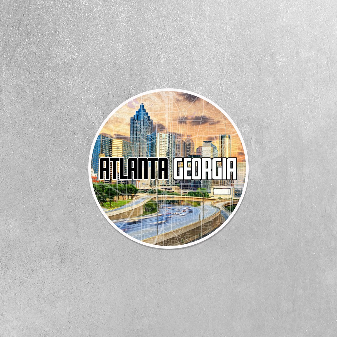 Atlanta Sticker | Atlanta Georgia Sticker | ATL Sticker - Etsy