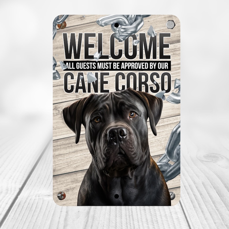 Cane Corso Welcome Sign Cane Corso Sign - Etsy
