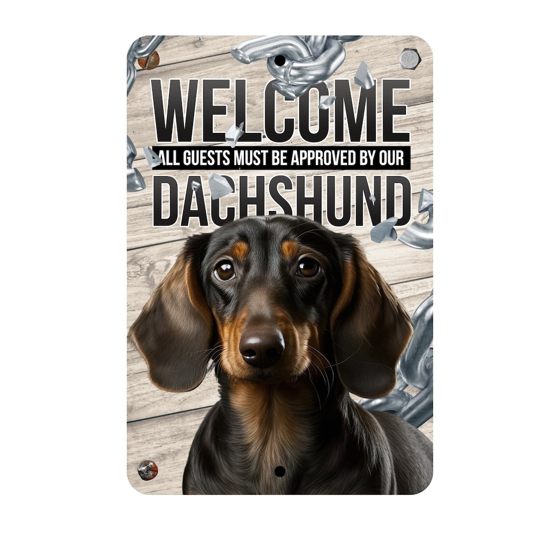 Dachshund Welcome Sign | Dachshund Sign - Etsy