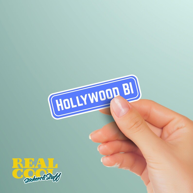 Hollywood Blvd Sign Sticker | Hollywood Bl Sign Decal | Los Angeles ...