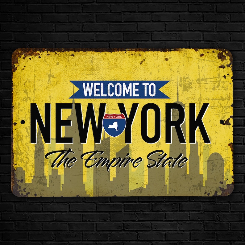 New York City Sign New York Sky Line Sign - Etsy