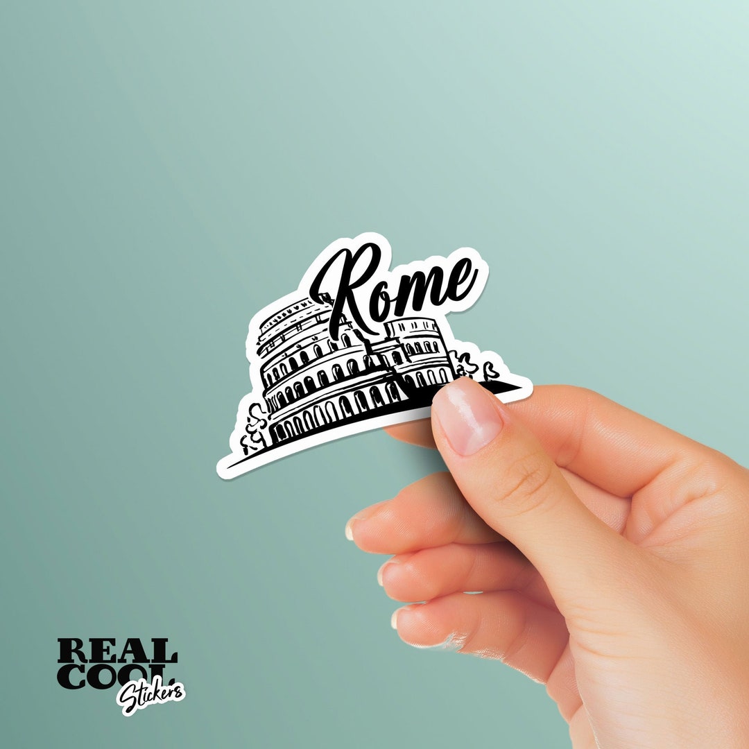 Rome Sticker Rome Colosseum Sticker Italy Stickers - Etsy