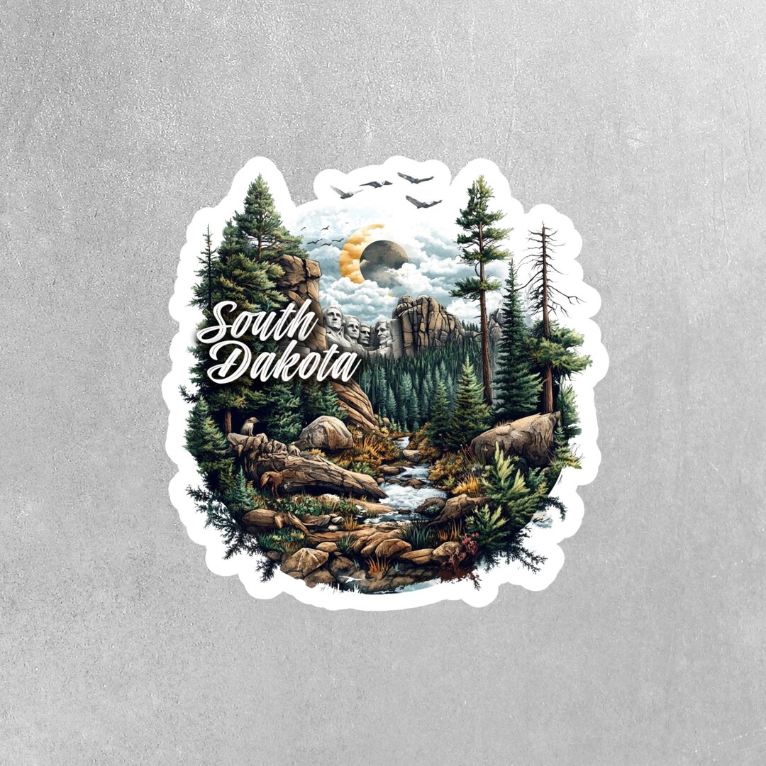 South Dakota Sticker - Mount Rushmore Sticker - South Dakota Decal - Etsy