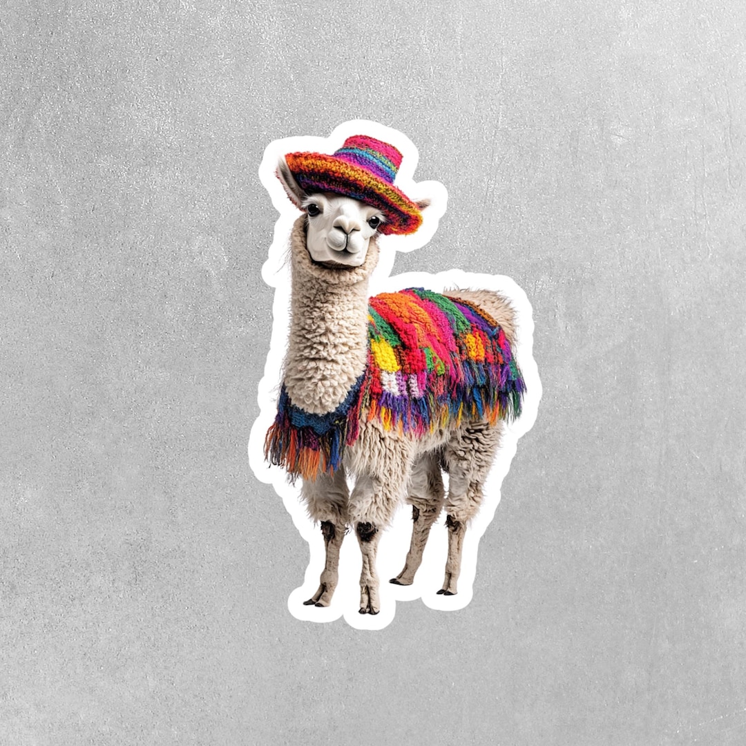 Lama Sticker | Llama Sticker | Peru Llama Sticker - Etsy
