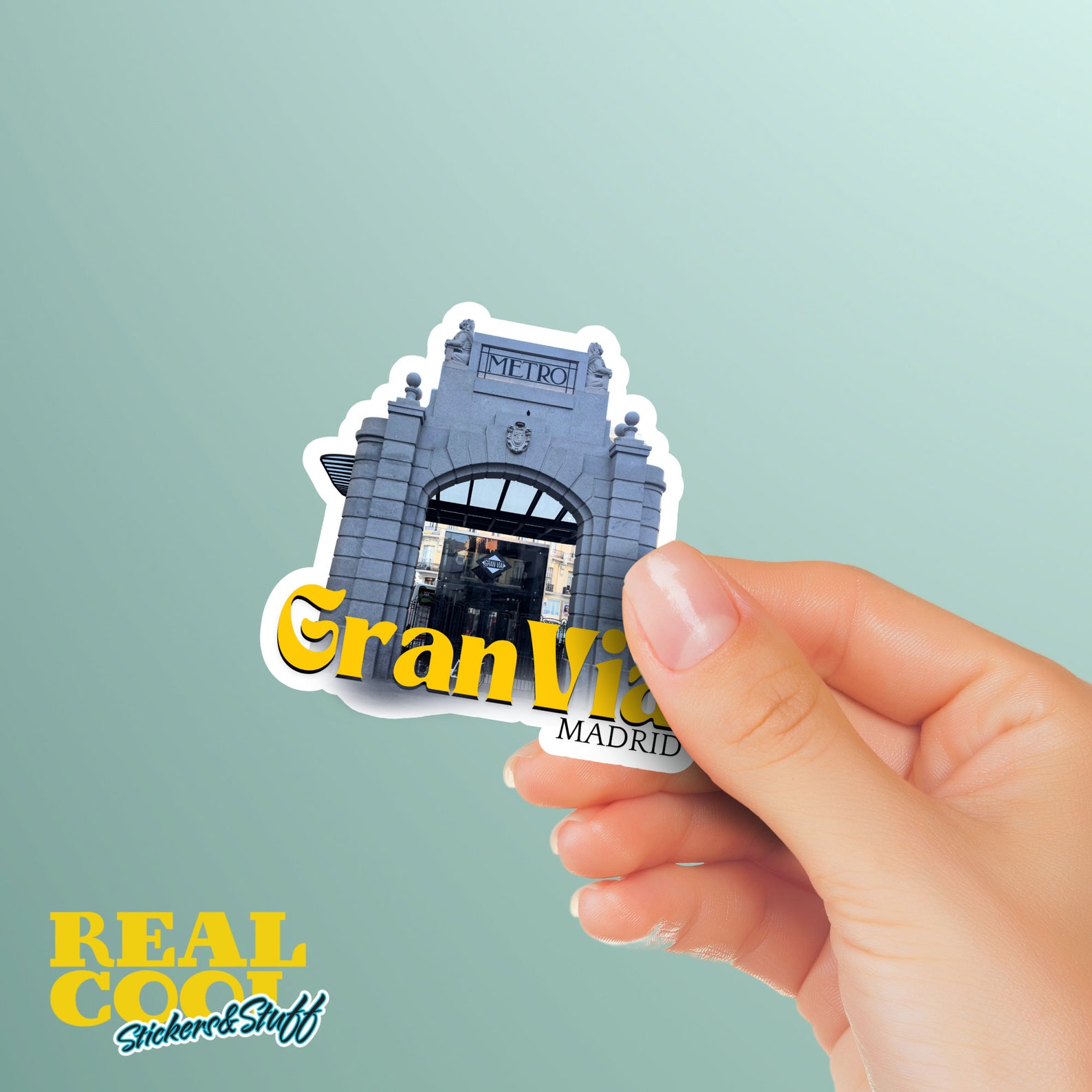 Gran via Madrid Sticker - Travel Stickers - Madrid Sticker - Etsy
